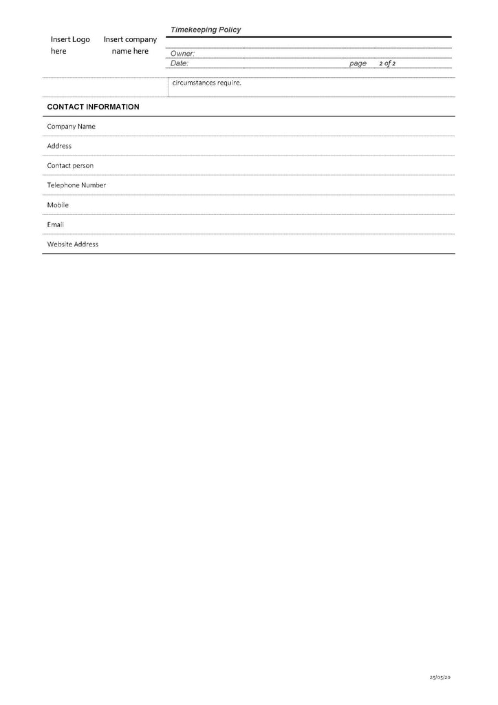 Timekeeping Policy Docushop timekeeping-policy-docushop
